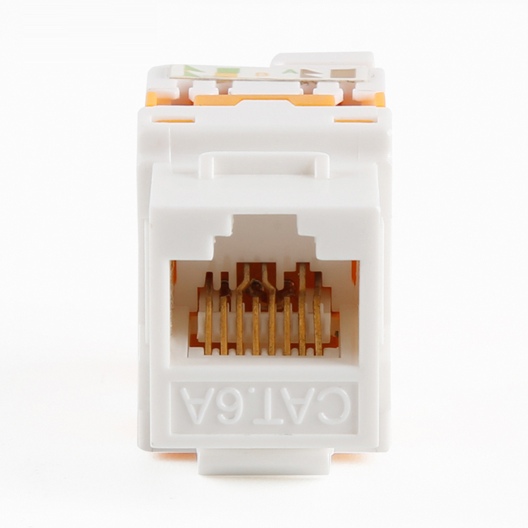 CAT6A RJ45 (8P8C) Unshielded Punch Down Keystone Jack Module | AZE